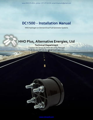 Hydroghen generator installation manual | PDF