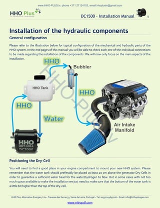 Hydroghen generator installation manual | PDF