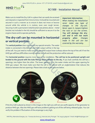 Hydroghen generator installation manual | PDF