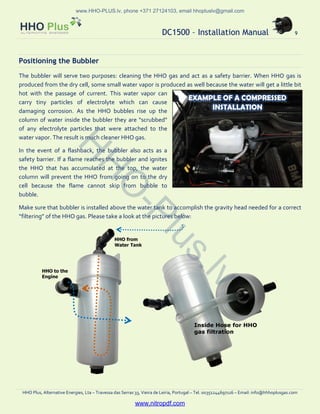 Hydroghen generator installation manual | PDF