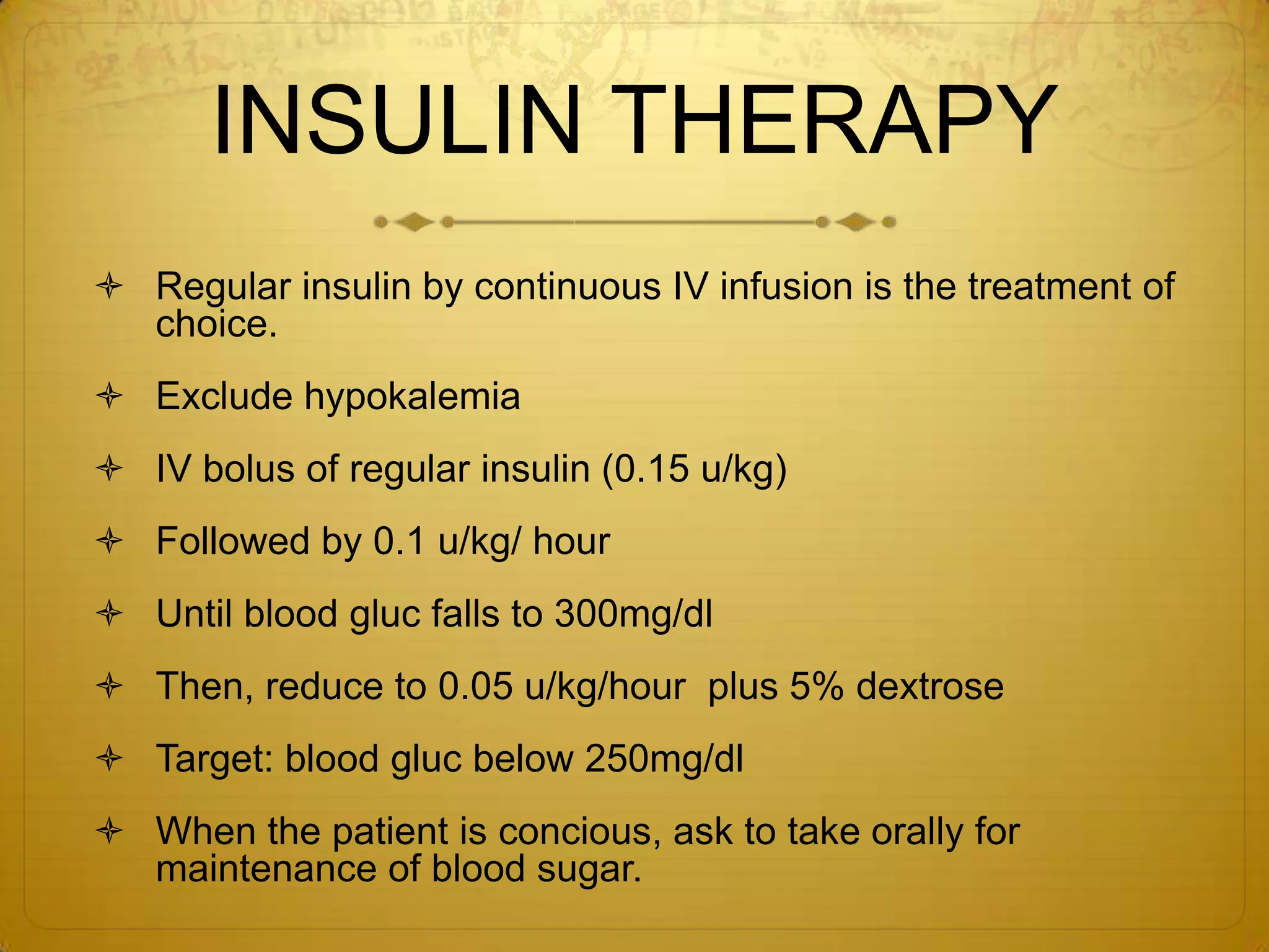 Hyperosmolar Hyperglycaemic State | PPTX