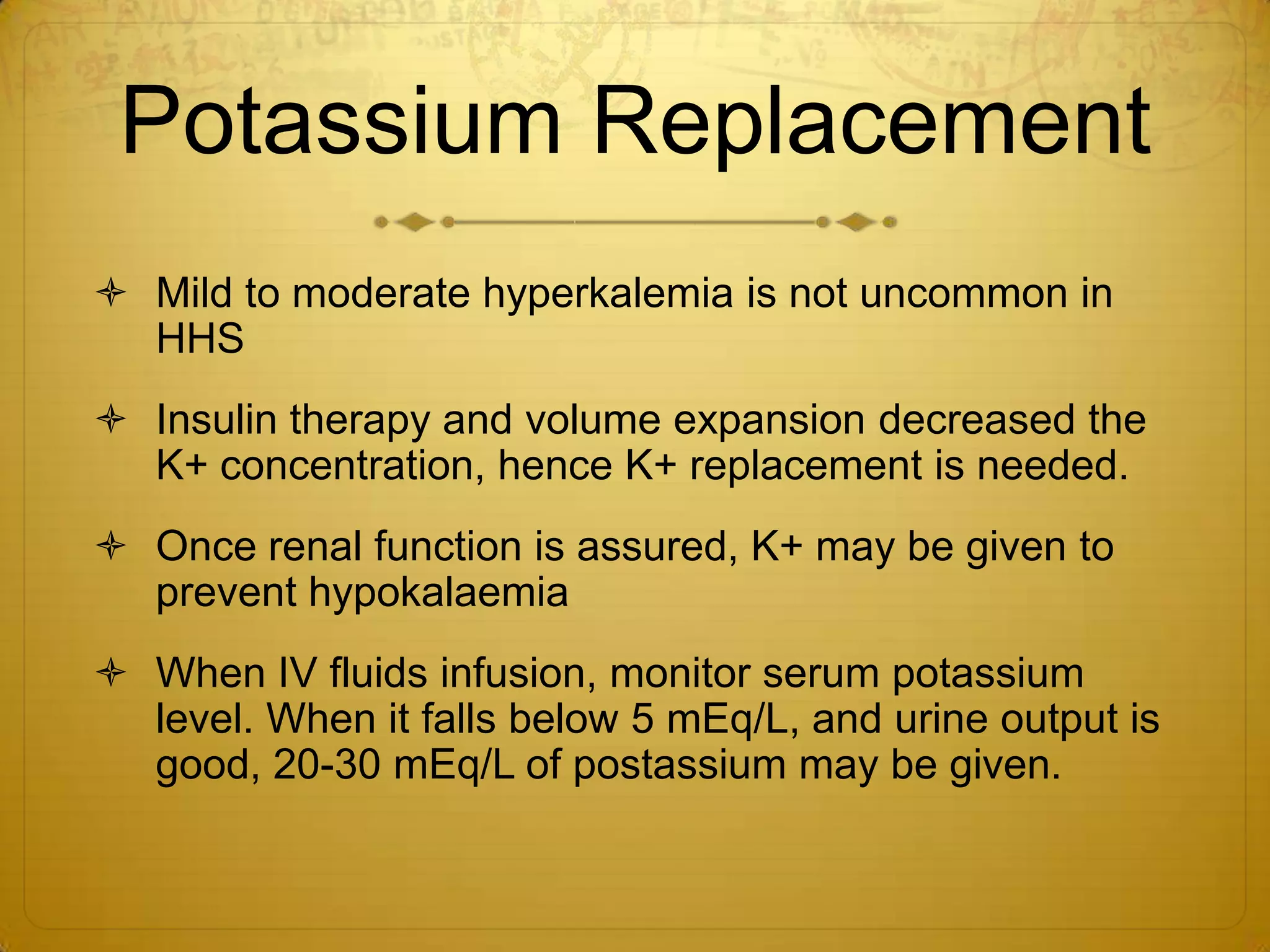 Hyperosmolar Hyperglycaemic State | PPTX