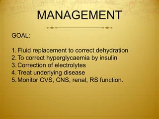 Hyperosmolar Hyperglycaemic State | PPTX