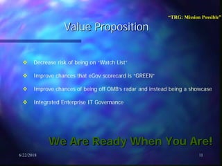 The Reddix Group: Integrated Enterprise IT Governance | PDF