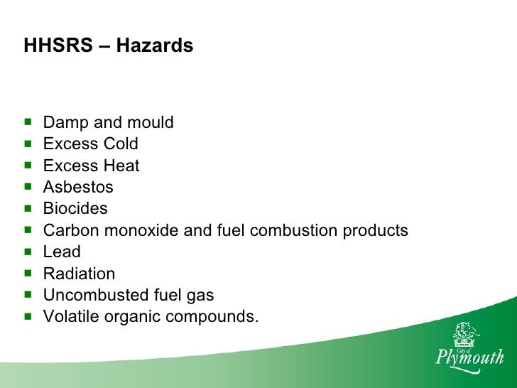 HHSRS - PCC