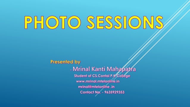 Photo Session | PPTX