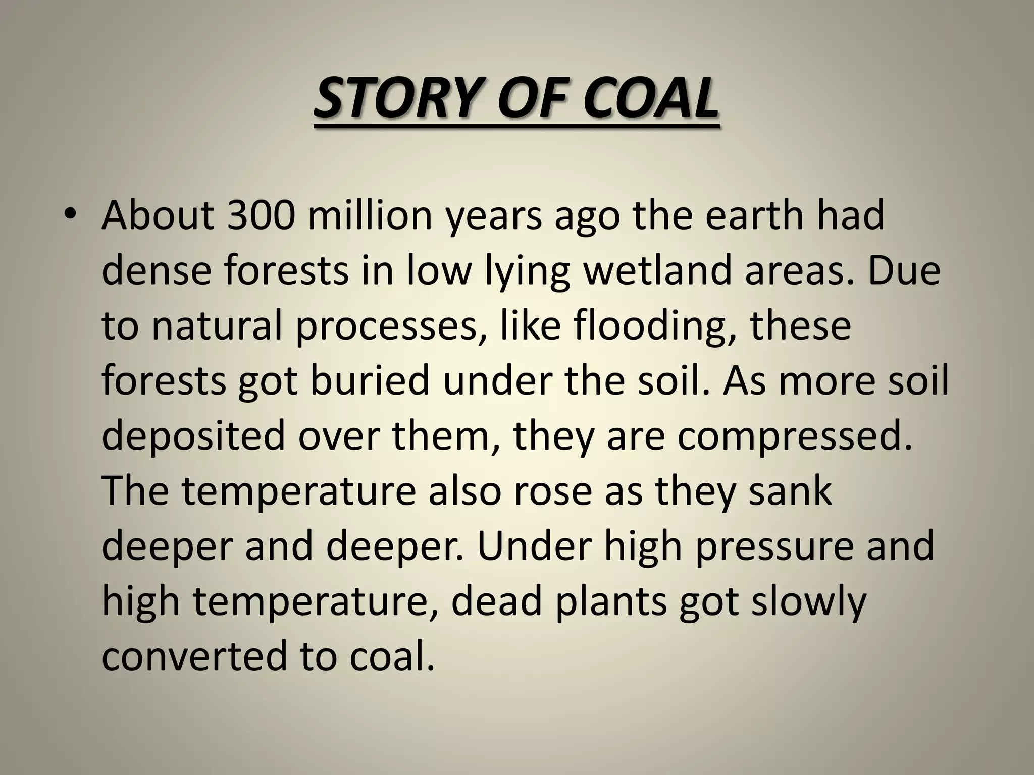 Coal and petroleum | PPTX