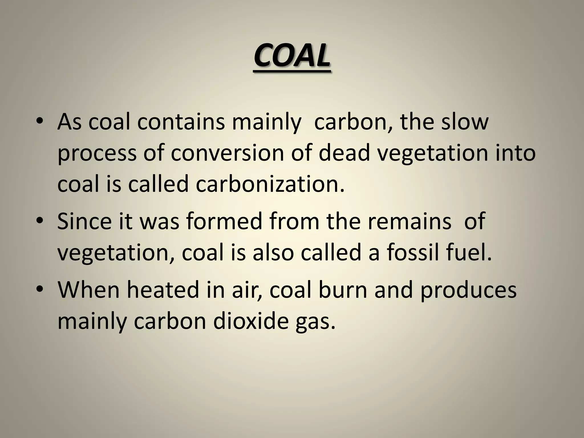 Coal and petroleum | PPTX