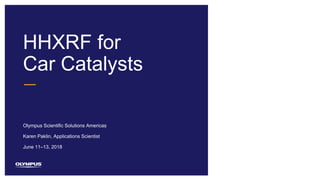 HHXRF for Car Catalysts | PPT