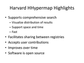 Harvard Hypermap: An Open Source Framework for Making the World’s Geospatial Information more ...