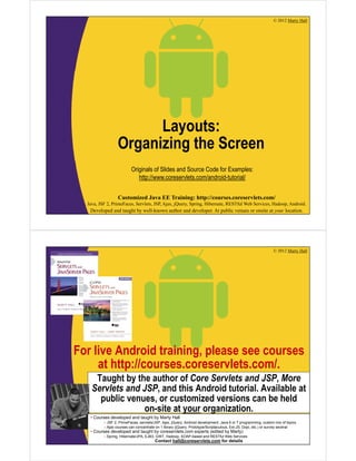 Android layouts | PDF