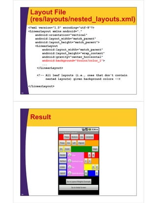 Android layouts | PDF