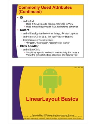 Android layouts | PDF