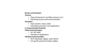 embedded Iot from basic to the elements required | PPT