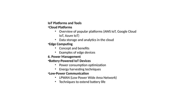 embedded Iot from basic to the elements required | PPT