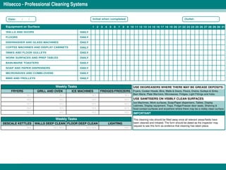 Cleaning Rota monthly templates | PPT