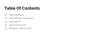 HI-ARC PS 102 Bitmask | PPT