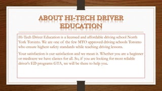 HI-TECH DRIVER EDUCATION | PPT