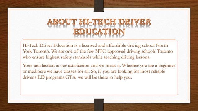 HI-TECH DRIVER EDUCATION