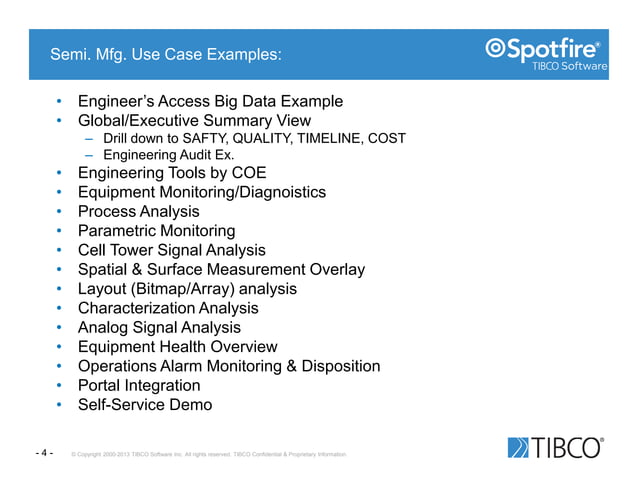 HiTech Manufacturing Use Cases/Examples | PDF