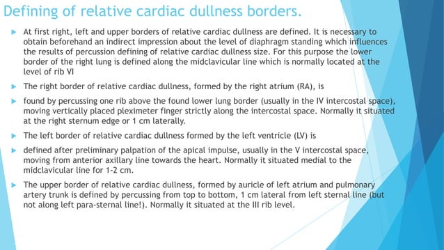 percussion of heart.pptx | Heart and Cardiovascular Diseases | Diseases ...