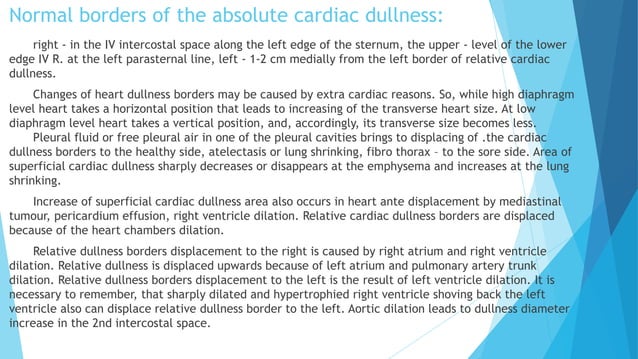 percussion of heart.pptx | Heart and Cardiovascular Diseases | Diseases ...