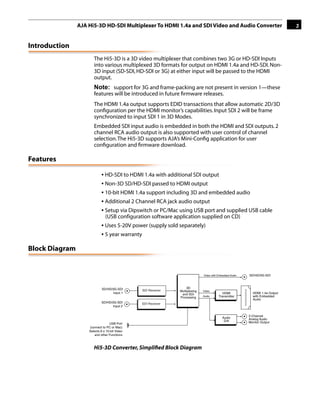 AJA Hi5-3D | PDF