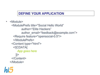 Hi5 Open Social | PPT