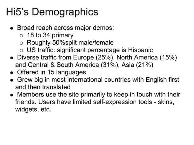 hi5 Platform Presentation (Google User Group) | PDF | Web Development ...