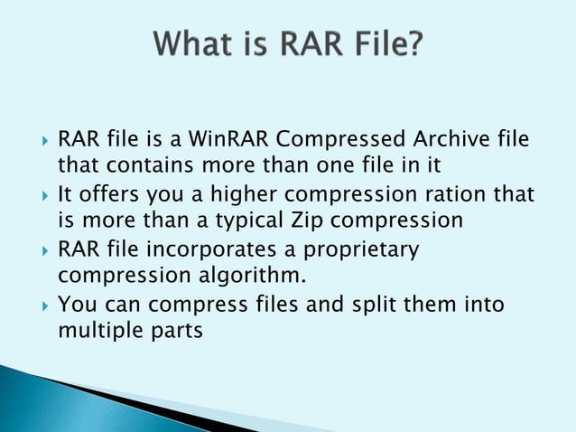 Repair and Extract Corrupted RAR File | PPT