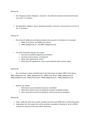 Hi6007 spss assignment | DOCX
