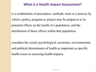 Health impact assessment | PPTX