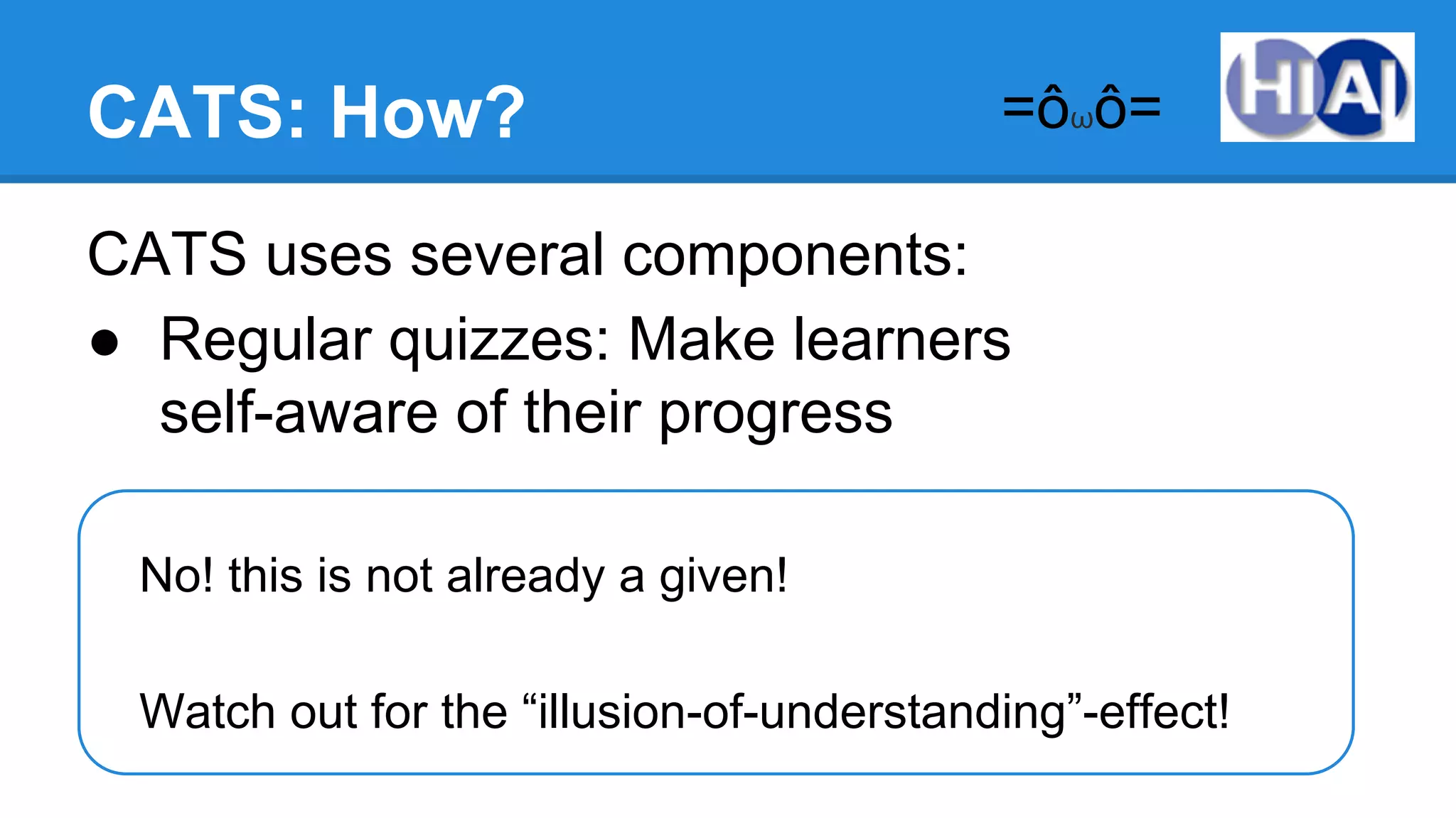 CATS Learning Model - Intensify the learning experience | PDF