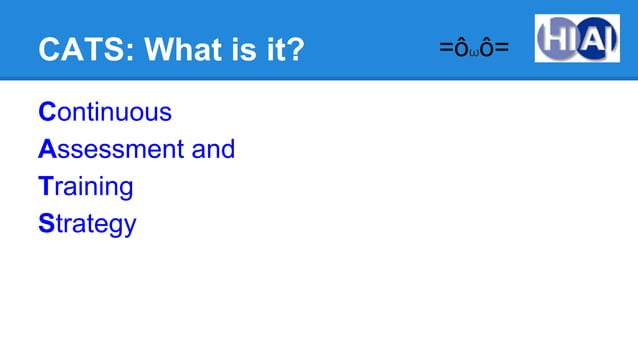 CATS Learning Model - Intensify the learning experience | PPT | Free ...