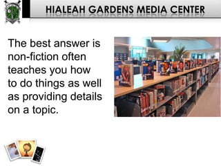 Hialeah Gardens High School Library Media Center | PPTX