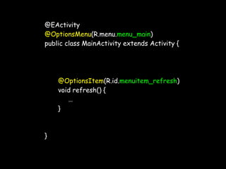Hi AndroidAnnotations | PDF