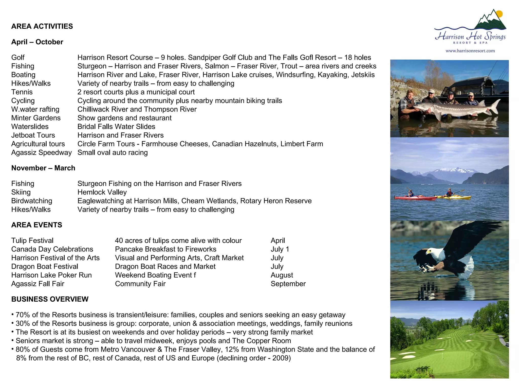 Harrison Resort Info Sheet | PPT