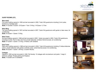Harrison Resort Info Sheet | PPT