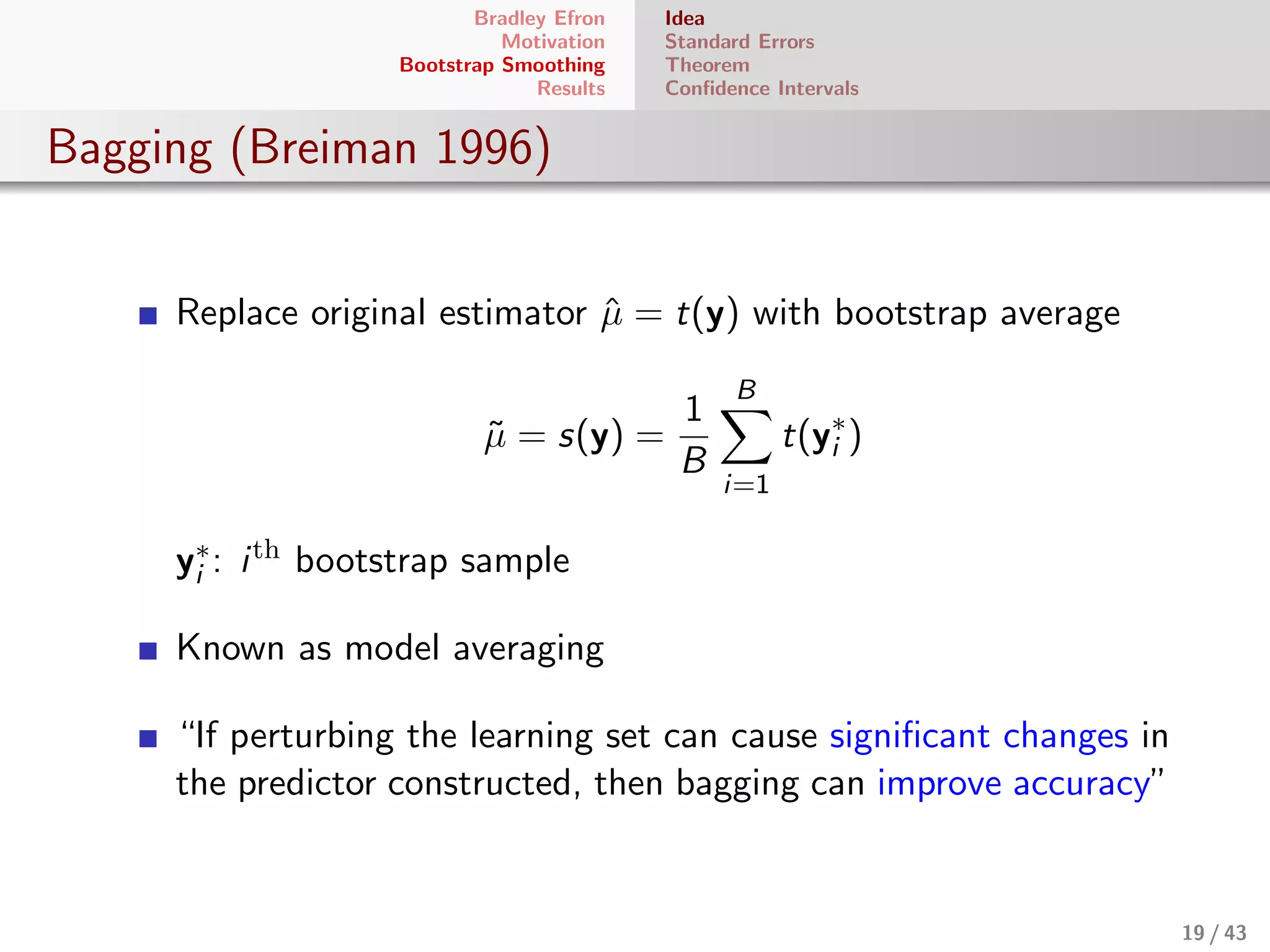 Estimation And Accuracy After Model Selection Ppt