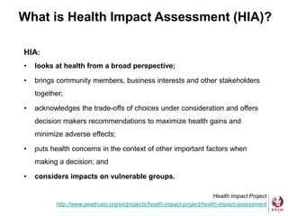 Hia presentation for health disparities group revised | PPTX