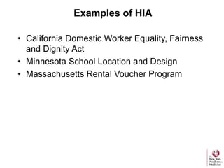 Hia presentation for health disparities group revised | PPT