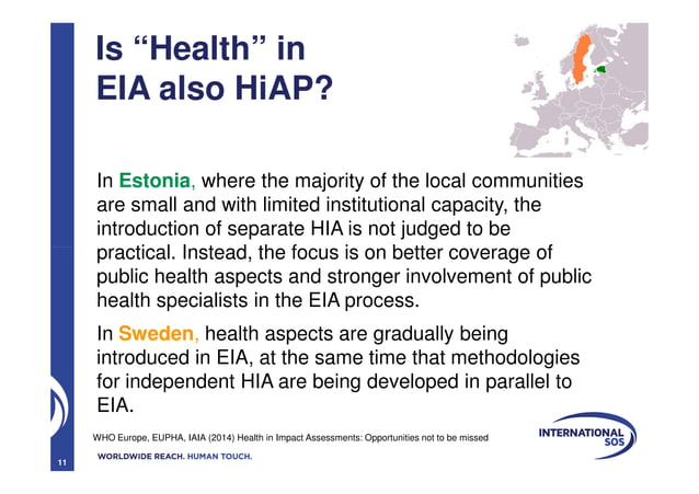 HIA in Decision Making: What We Know and What We Need to Know | PPT