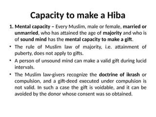 Hiba law muslim law topic cccccccc.pptx