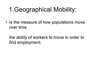 mobility of labour | PPT