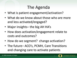 Patient Activation Measure - e-Patient perspective | PPT | Diabetes ...