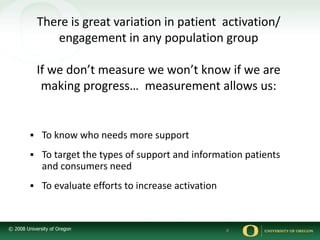 Patient Activation Measure - e-Patient perspective | PPT