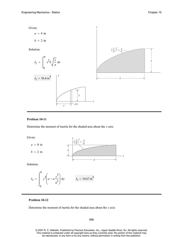 Hibbeler chapter10 | PDF