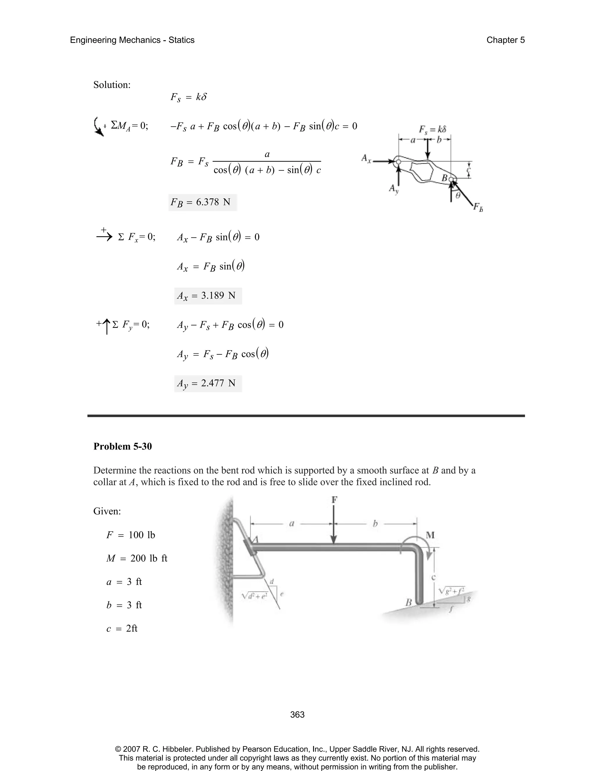 Hibbeler chapter5 | PDF