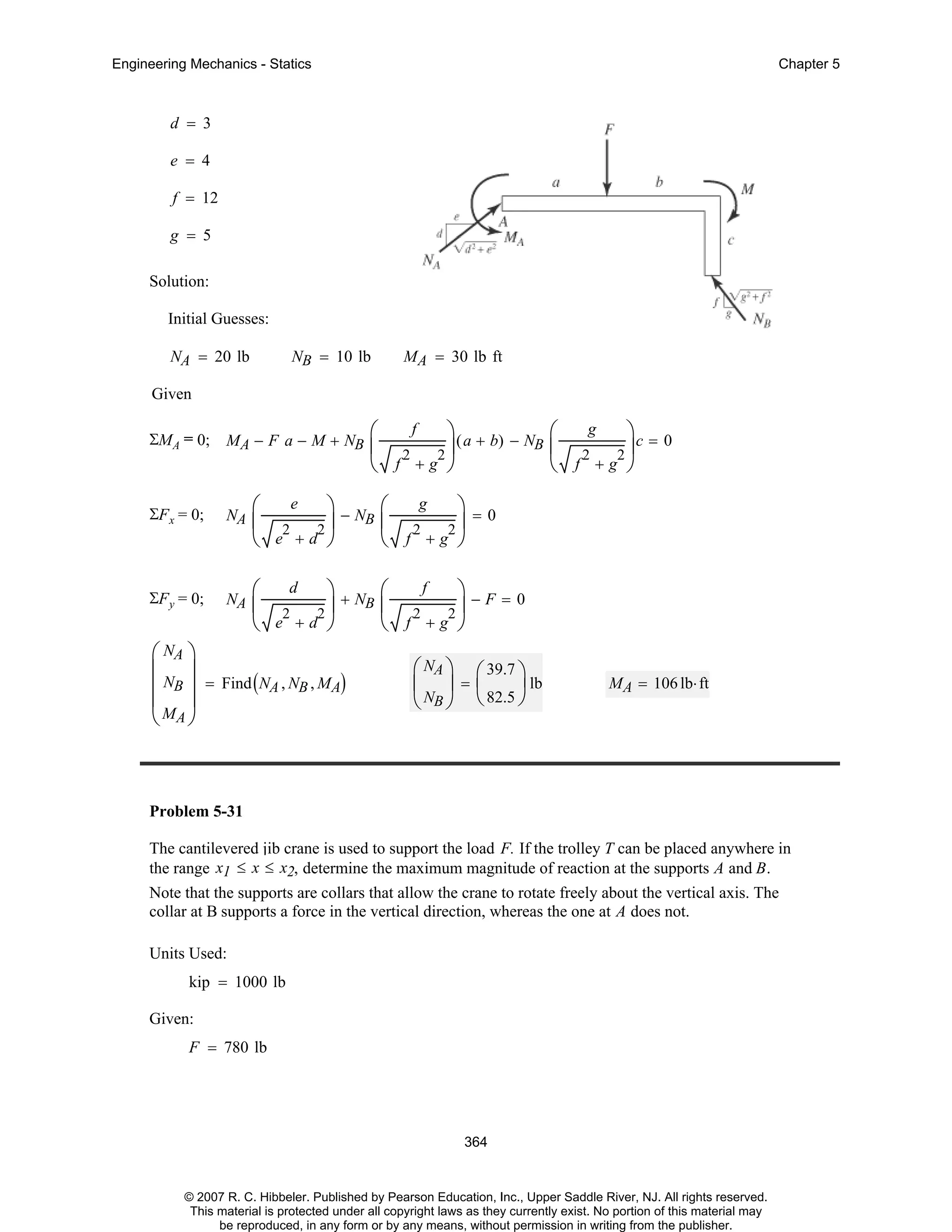 Hibbeler chapter5 | PDF