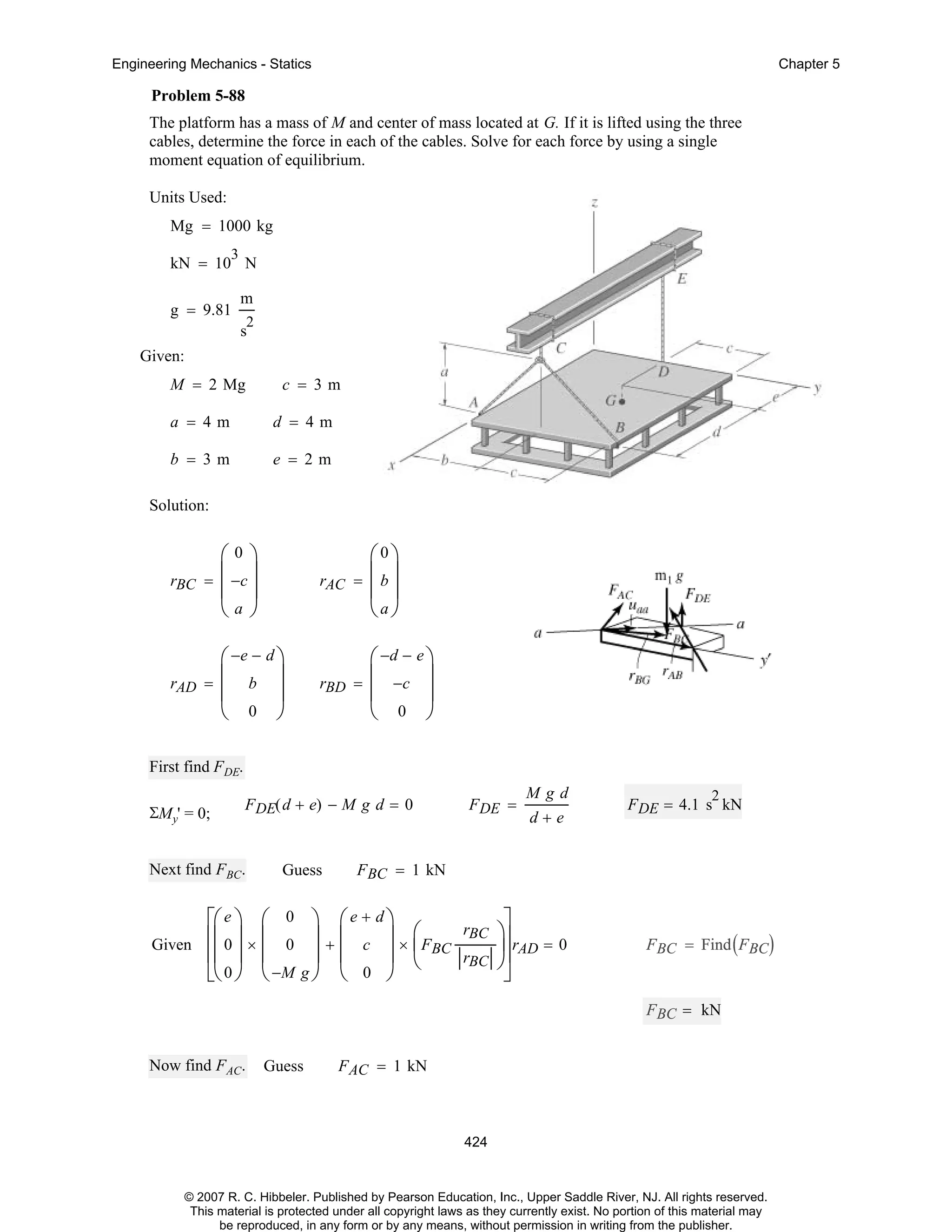 Hibbeler chapter5 | PDF